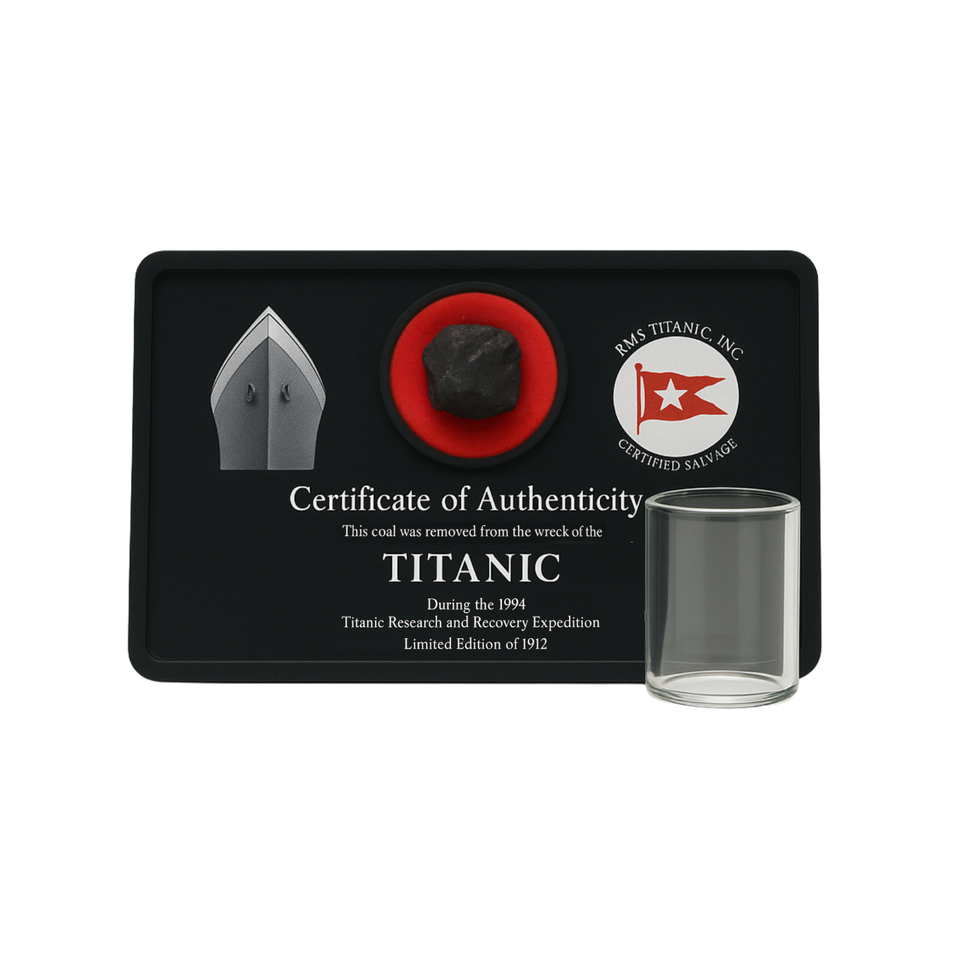 Authentic Titanic Coal Plaque Display – RMS Titanic Inc.