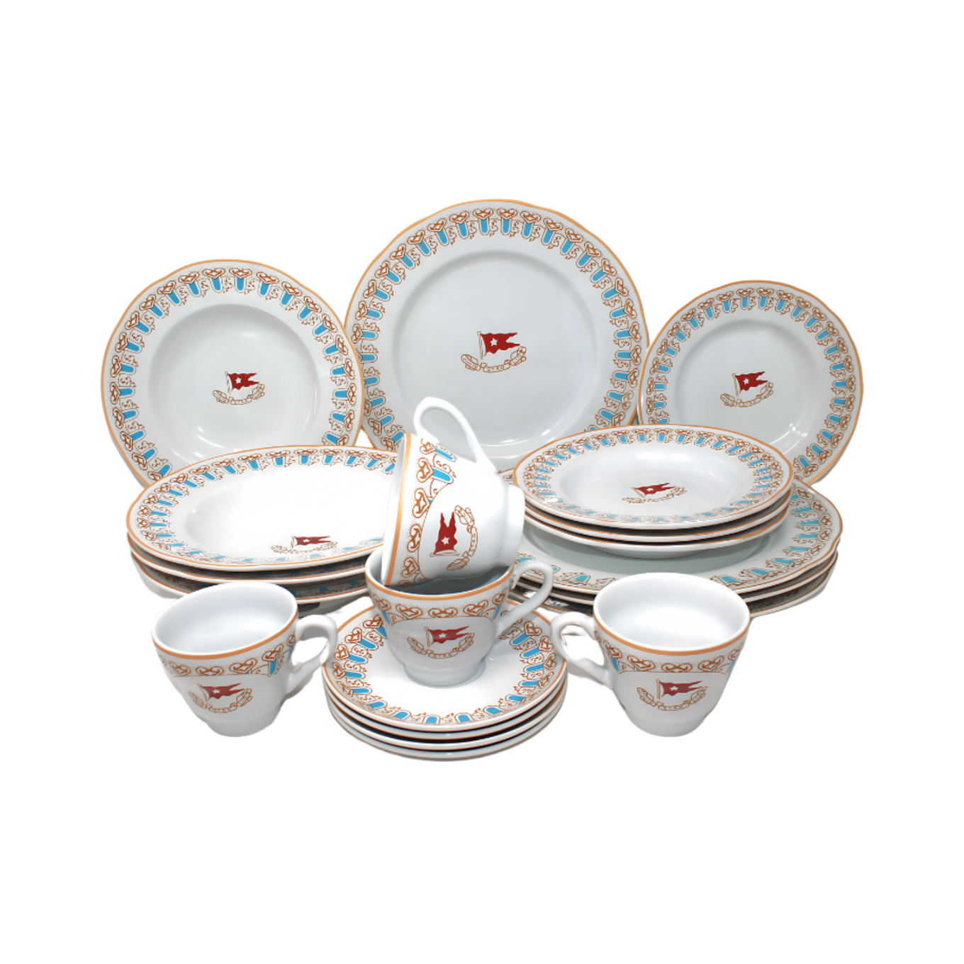 Replica Wisteria China Set, 16-piece – RMS Titanic Inc.