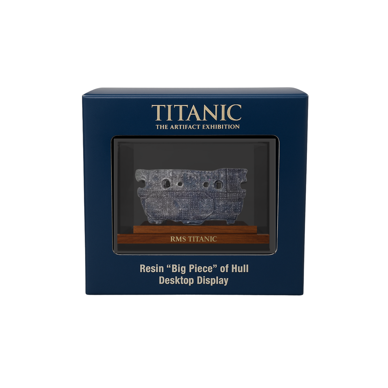 Resin "Big Piece " of Boat Desktop display in case – RMS Titanic Inc.